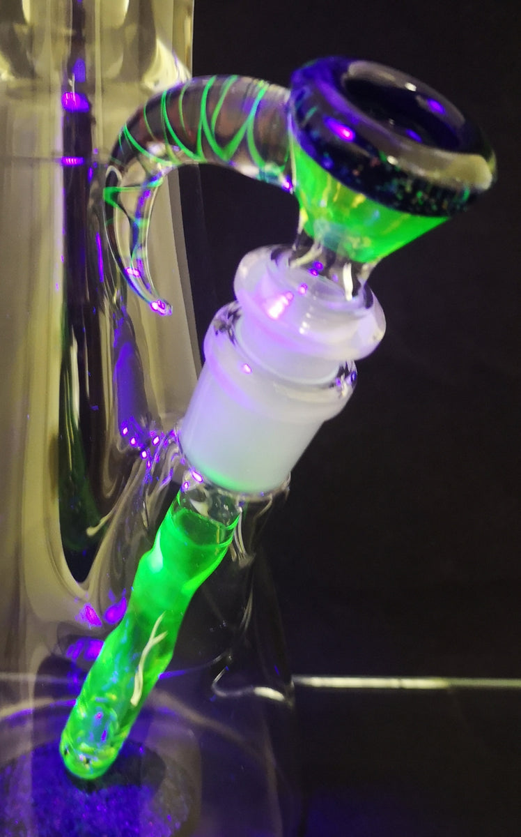 KOBB Glass - 18.5" Worked Beaker Bong w/ Matching Downstem & Bowl (1 H ...
