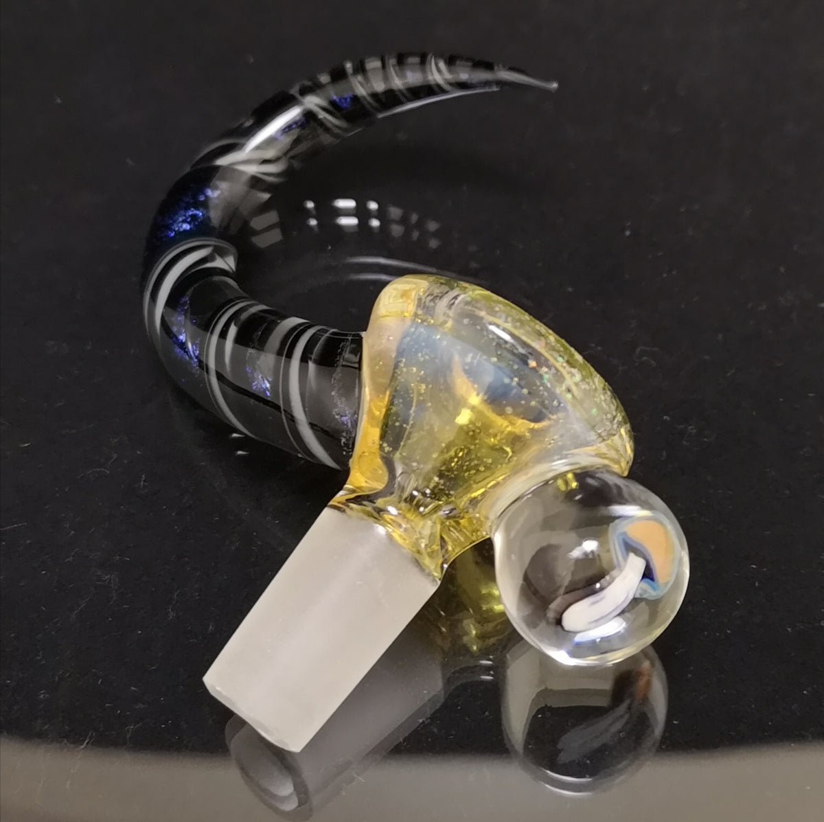 KOBB Glass - 19.5" Worked Beaker Bong w/ Matching Stem & Bowl w/ Milli ...