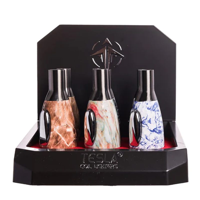 Tesla Single Torch – Assorted Stone Design – Hi-Times