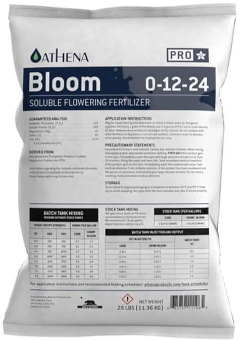 Athena Nutrients - Grow, Bloom, and Core Fertilizer - 25lbs – Hi-Times