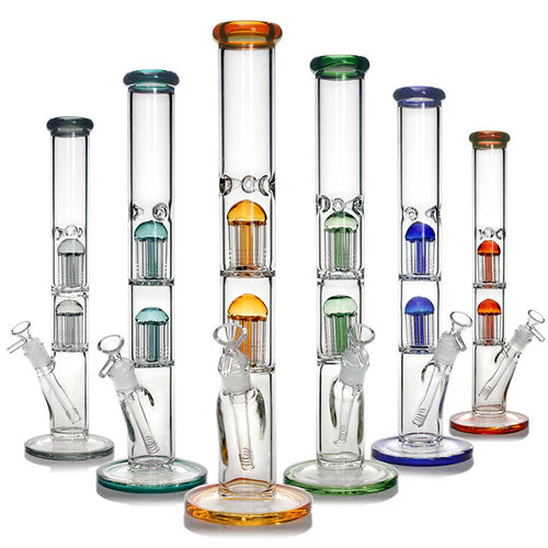 16" Double Tree Perc Beaker Bong - Colors Available – Hi-Times