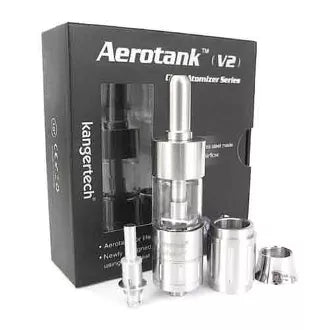 KangerTech - Aerotank V2 Clear Atomizer Series - Silver – Hi-Times