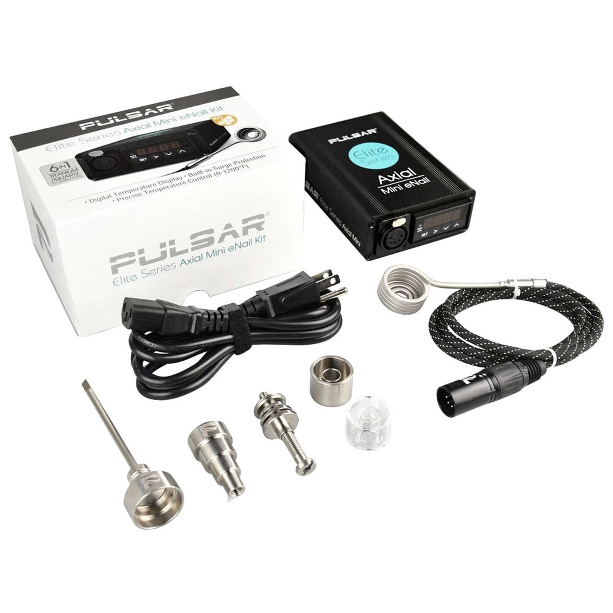 Pulsar - Elite Series Axial Mini E-Nail Kit - Black – Hi-Times