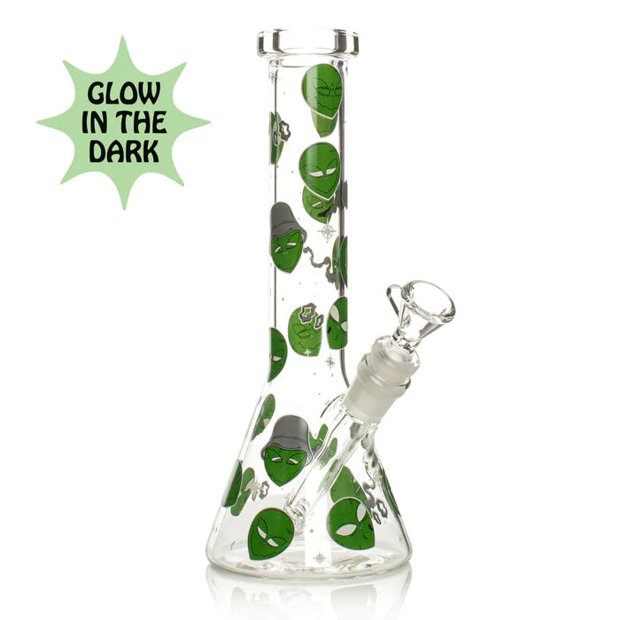 Red Eye Glass - 15" Glow In The Dark Beaker Bong - Designs Available ...