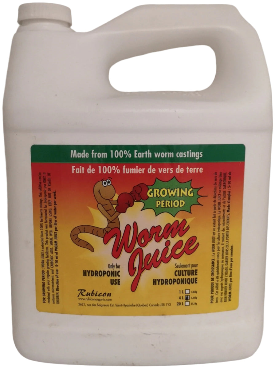 Rubicon - Worm Juice Liquid Earth Worm Castings Fertilizer - 4L – Hi-Times