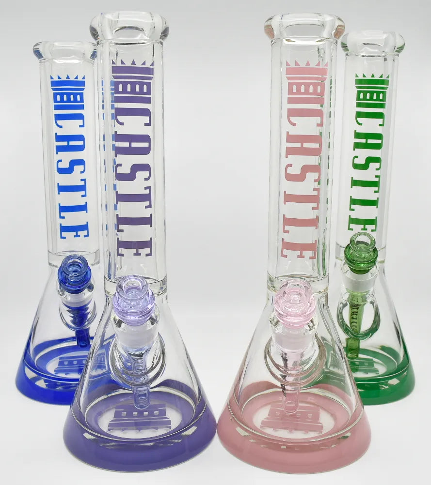 Castle Glassworks - 14" Beaker Bong - Colors Available – Hi-Times